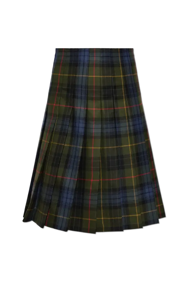 Etro Wool Skirt With Plaid Pattern