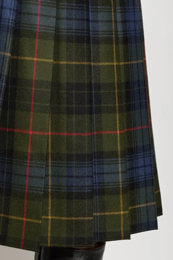 Etro Wool Skirt With Plaid Pattern