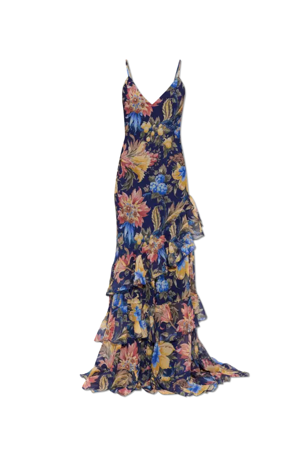 Etro Dress With Floral Motif - Navy Blue
