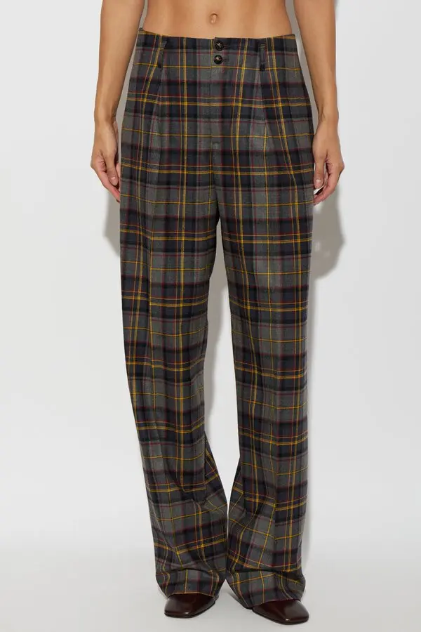 Etro Wool Pleated Trousers