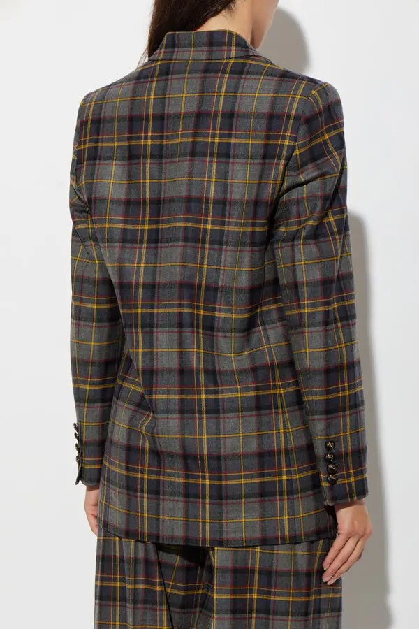 Etro Double-breasted Checked Blazer