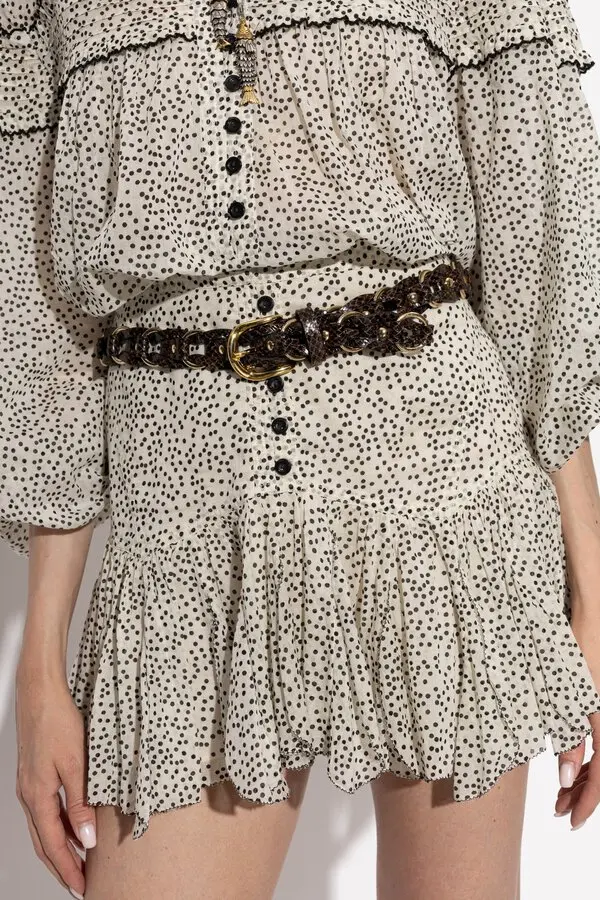 Isabel Marant Étoile Wide Chain Link Leather Belt