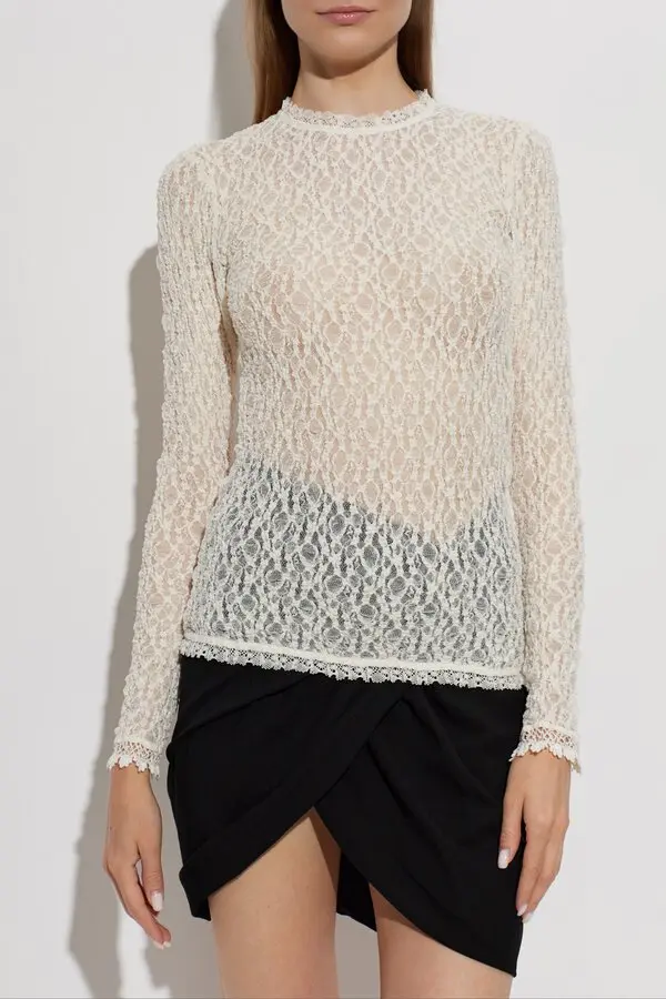 Isabel Marant Étoile Lace Top 'brany