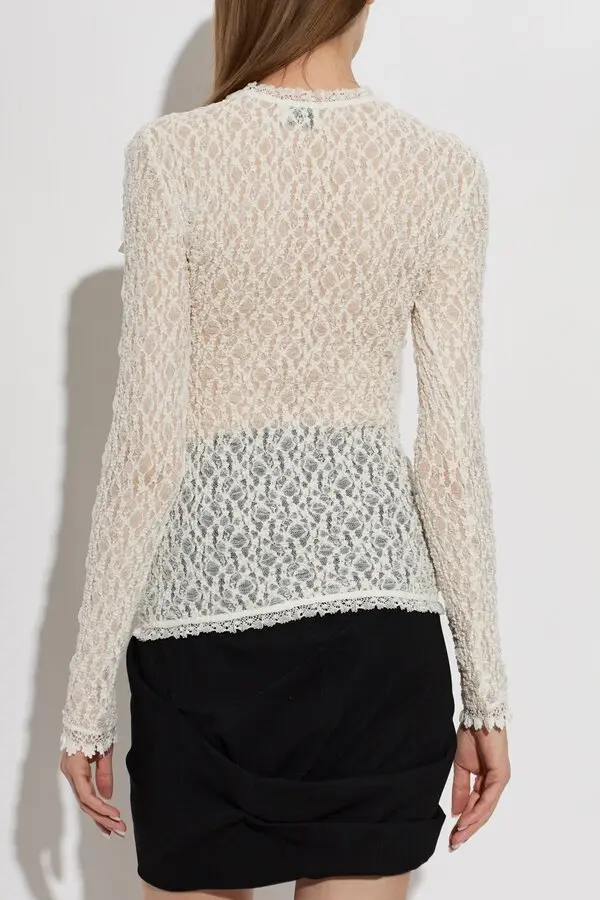 Isabel Marant Étoile Lace Top 'brany