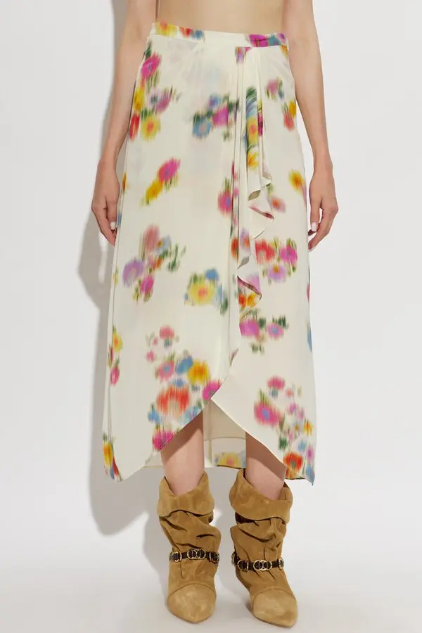 MARANT ETOILE Silk Skirt "vanille