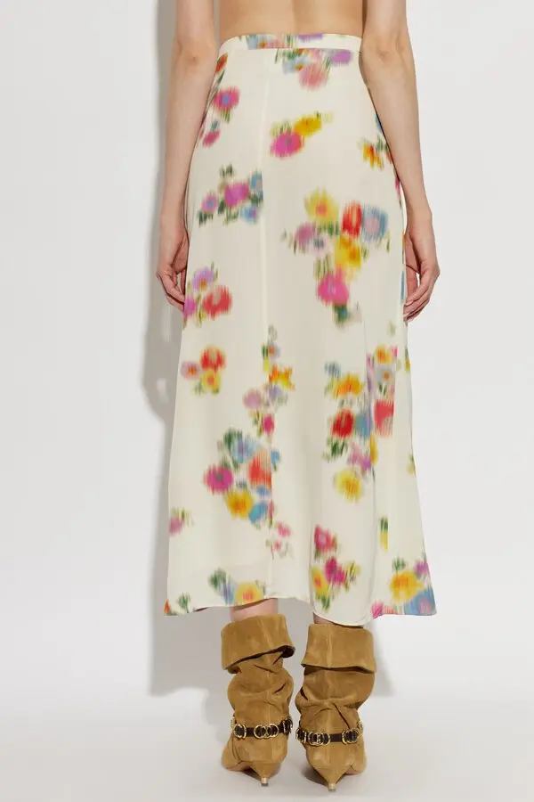 MARANT ETOILE Silk Skirt "vanille