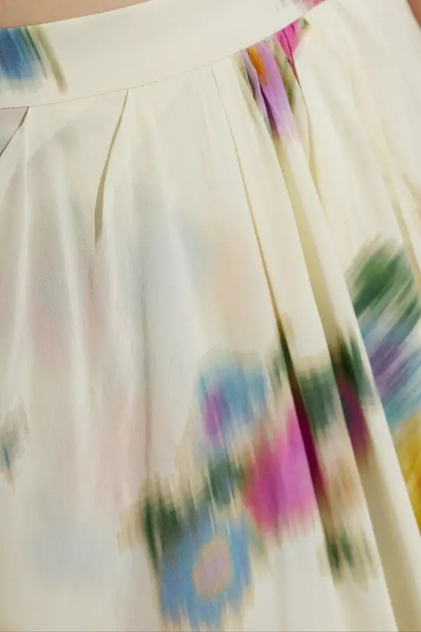 MARANT ETOILE Silk Skirt "vanille