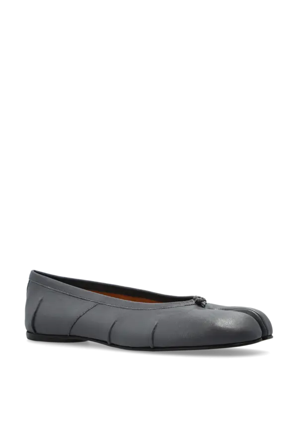 MAISON MARGIELA Leather Ballerinas With 'tabi' Cut-out