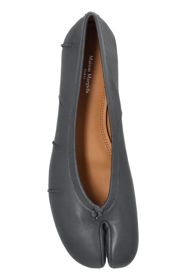 MAISON MARGIELA Leather Ballerinas With 'tabi' Cut-out