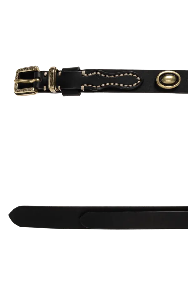 Etro Leather Belt With Appliqués