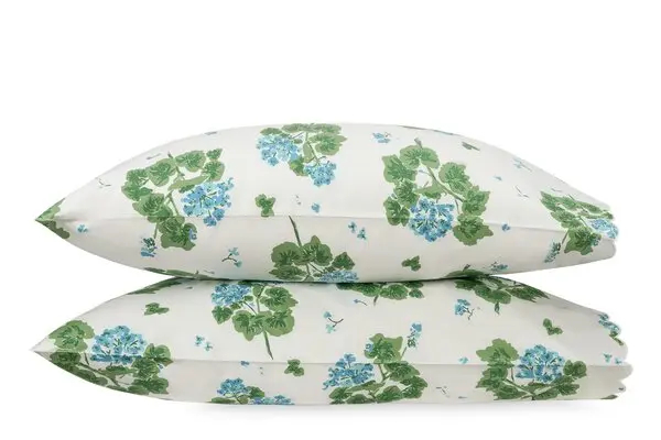 MATOUK Geranium Pillowcase - Blue