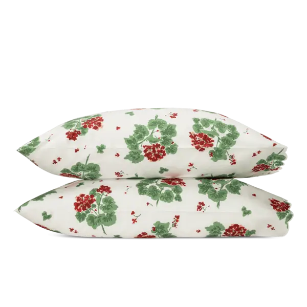 MATOUK Geranium Pillowcase Pair - Percale