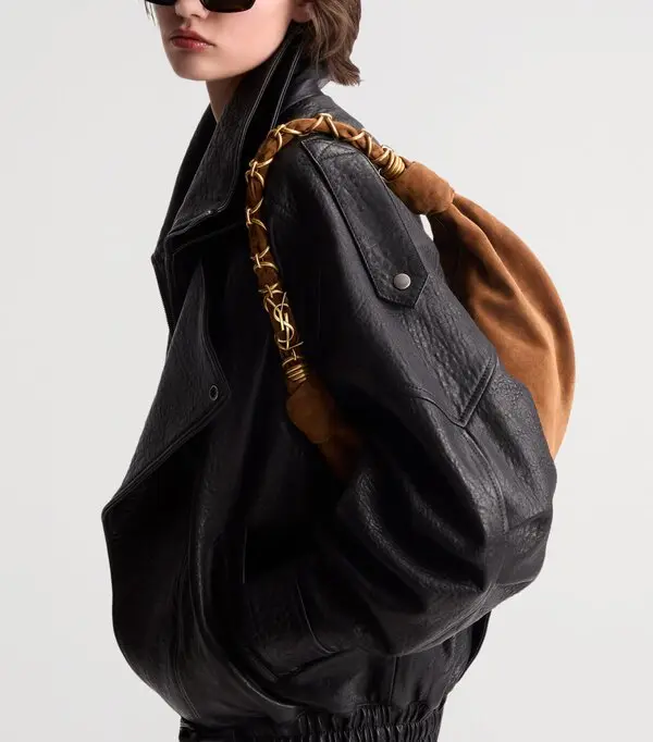 Saint Laurent Small Suede Amalia Shoulder Bag
