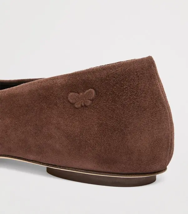 Max Mara Suede Ballet Flats