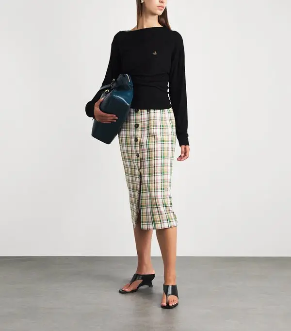 VIVIENNE WESTWOOD Ribbed Long-sleeve T-shirt With Embroidered Orb