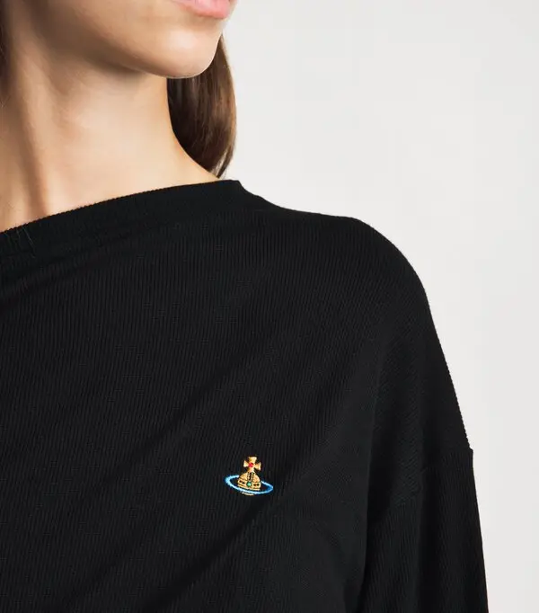 VIVIENNE WESTWOOD Ribbed Long-sleeve T-shirt With Embroidered Orb