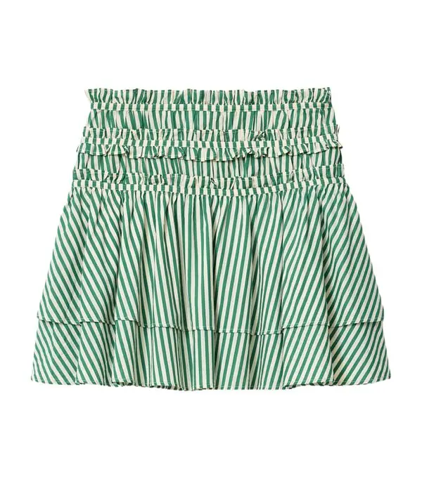 ALLSAINTS Cotton Stripe Kali Mini Skirt