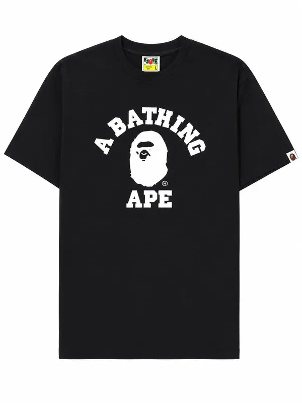 A BATHING APE T-shirt Con Stampa - Black