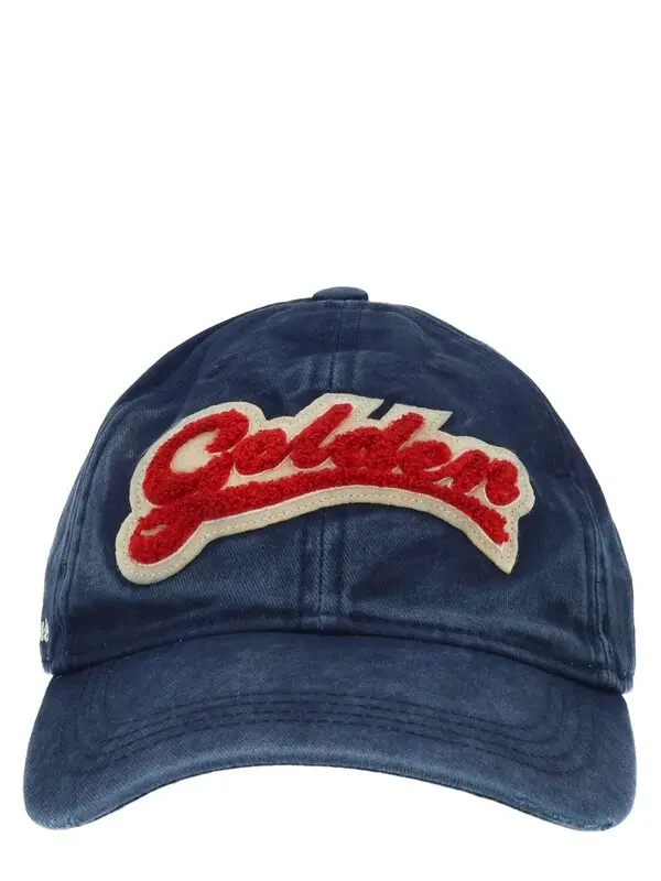 GOLDEN GOOSE Cappello Da Baseball Con Patch Logo - Blue