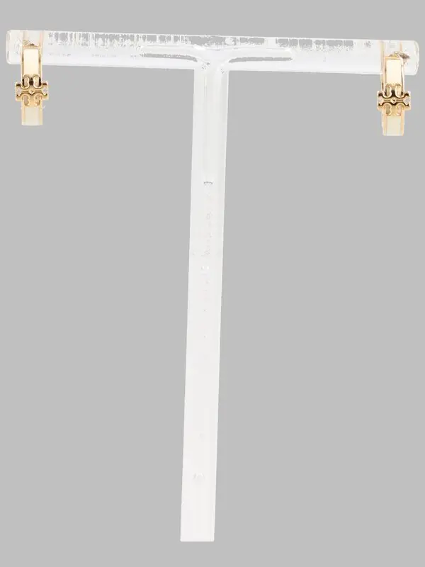 Tory Burch Enamel Icon Hoop Earrings