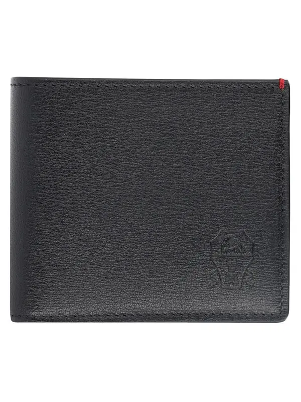 Brunello Cucinelli Portafoglio In Vitello Smooth - Black