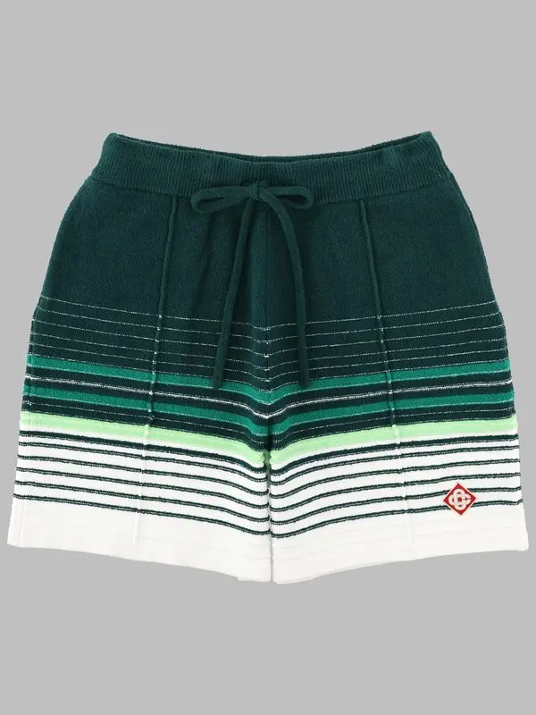Casablanca Striped Bouclé Shorts