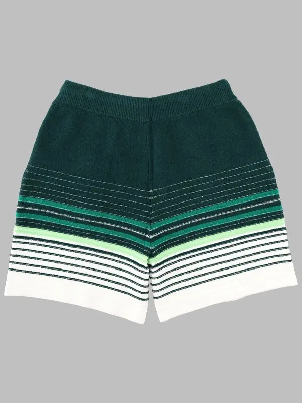 Casablanca Striped Bouclé Shorts