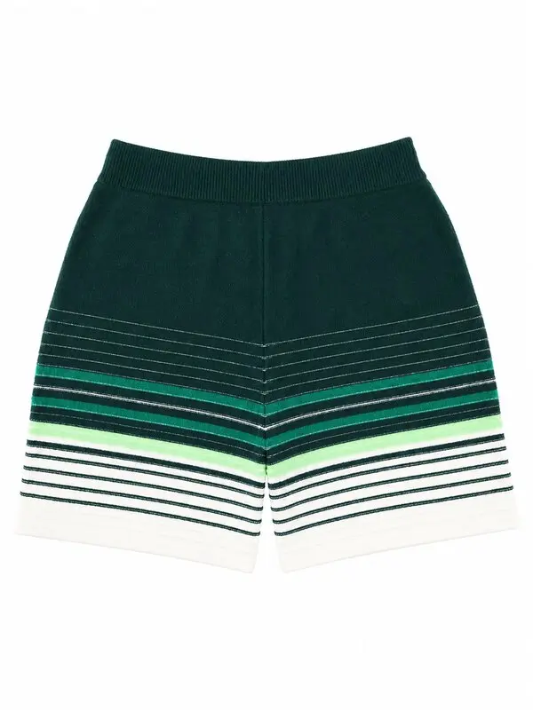 Casablanca Striped Bouclé Shorts