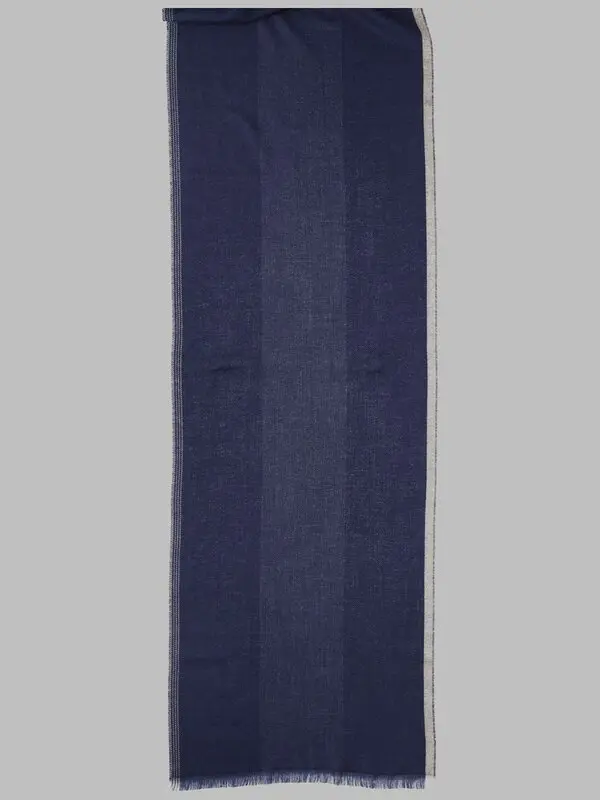 Brunello Cucinelli Sciarpa Di Lana E Cashmere - Blue