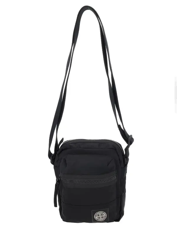 Stone Island Borsa A Tracolla In Nylon Metal