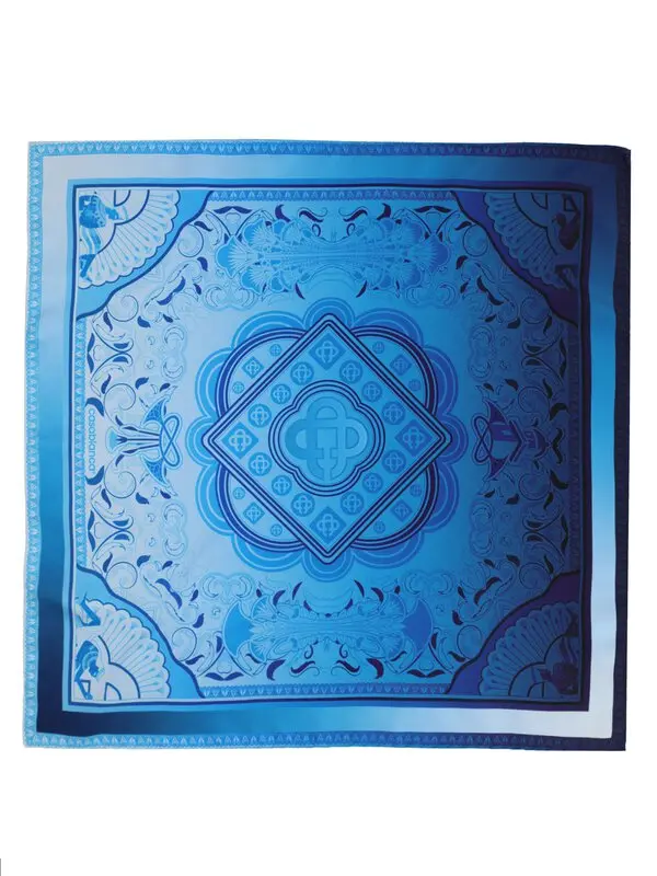 Casablanca Foulard "egyptian Rug" Medium - Blue
