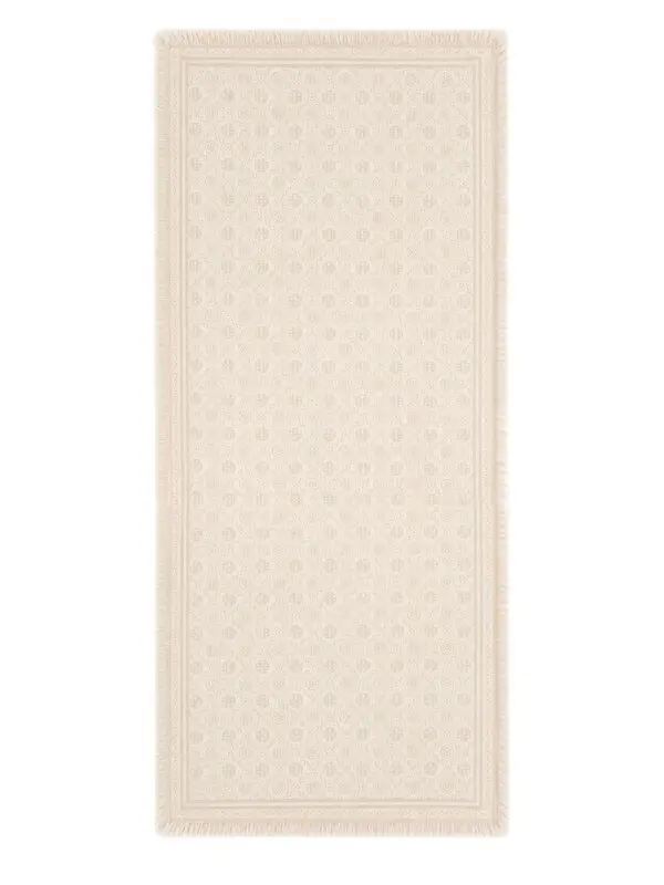 Tory Burch Foulard Lungo Floreale T Monogram - Beige