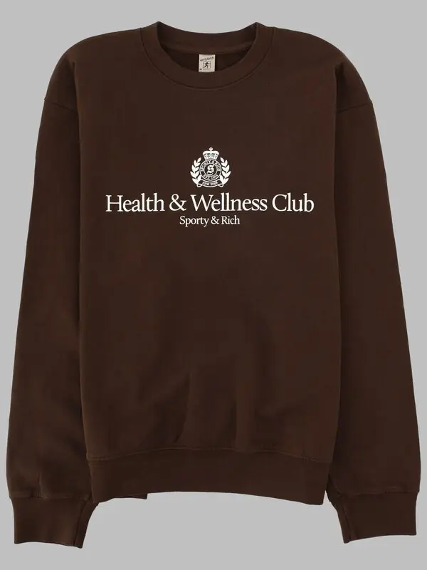SPORTY & RICH Crewneck Sweatshirt With Logo