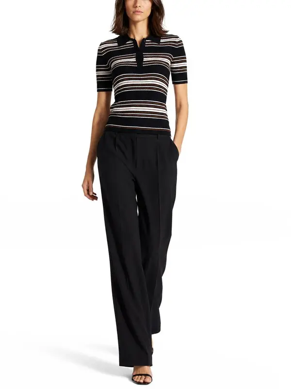 Max Mara Tallero" Striped Knit Polo - Multicolour