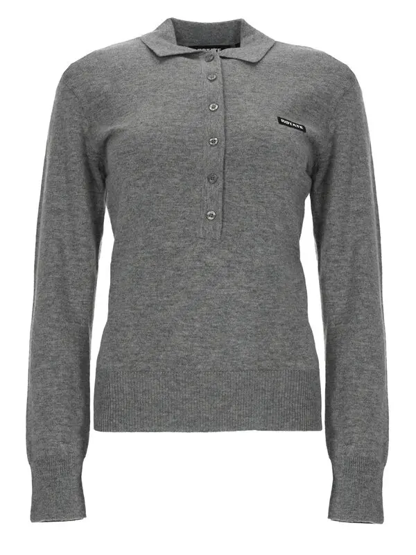 ROTATE BY BIRGER CHRISTENSEN Polo In Merino Wool And Cashmere