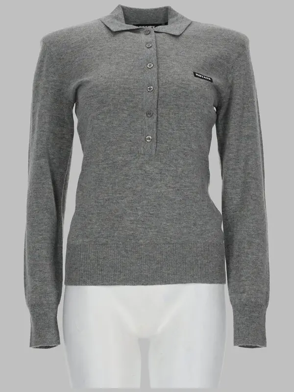 ROTATE BY BIRGER CHRISTENSEN Polo In Merino Wool And Cashmere