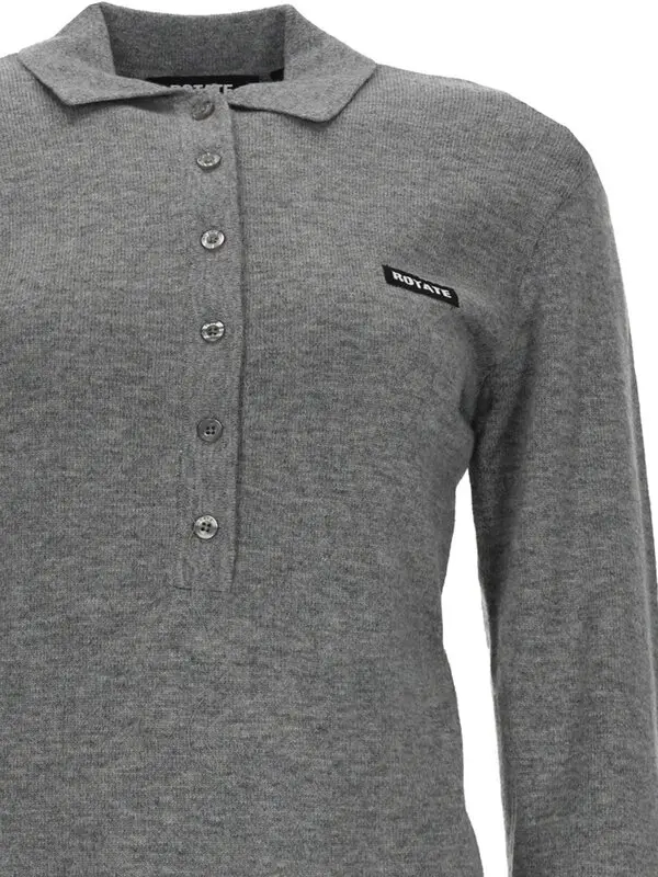 ROTATE BY BIRGER CHRISTENSEN Polo In Merino Wool And Cashmere