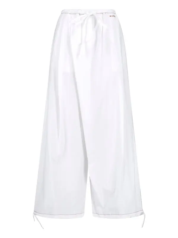 Marni Chiari E Naturali" Cotton Trousers - White