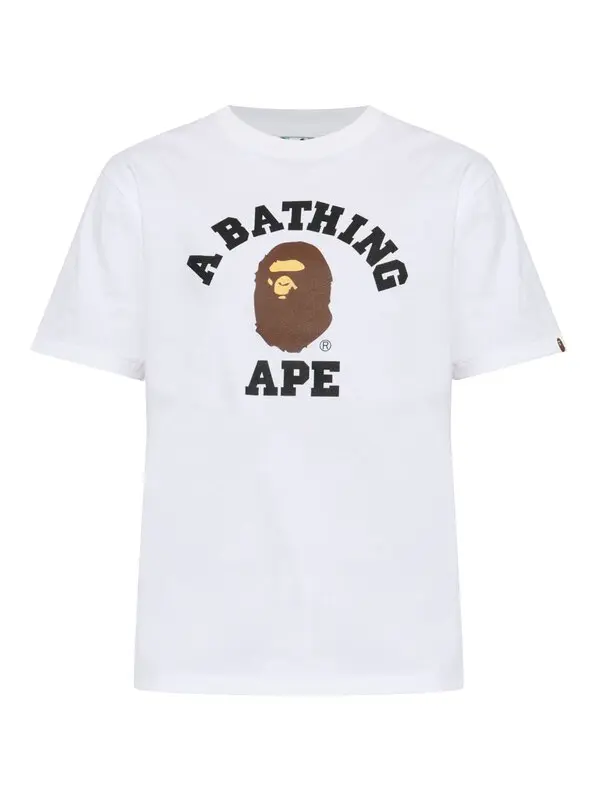 A BATHING APE Graphic T-shirt Standard Fit - White