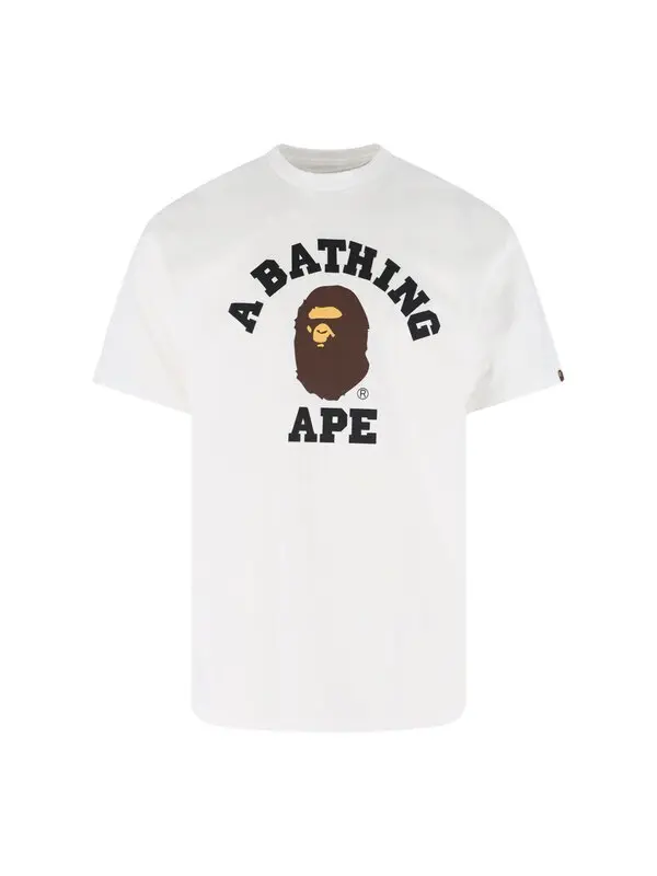 A BATHING APE Graphic Logo Short-sleeve T-shirt - White