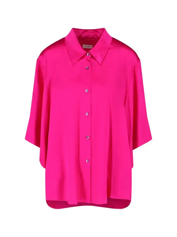 Dries Van Noten Light & Natural 100% Silk Shirt