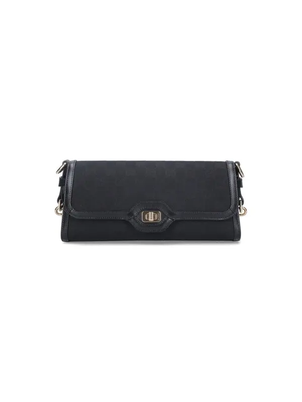 Gucci Calfskin Shoulder Bag - Black