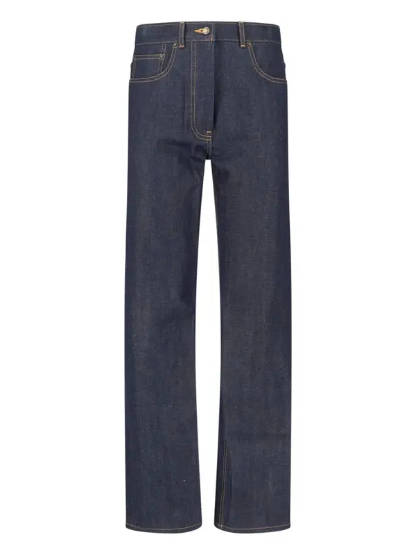 Thom Browne 100% Cotton Denim Jeans - Blue