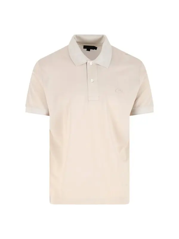 Lacoste 100% Silk Polo Shirt - Beige