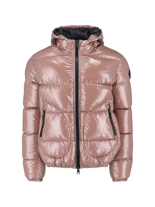 Herno Down-filled Quilted Jacket With Polyurethane-coated Shell - Brown