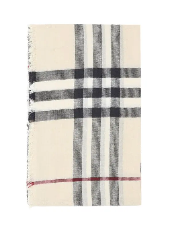 Burberry 100% Wool Soft Scarf For
