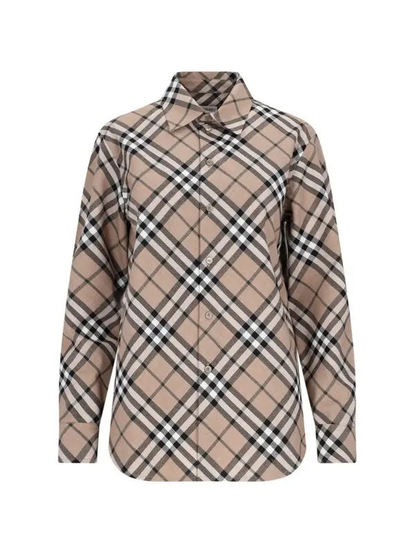 Burberry Plaid Button-up Shirt