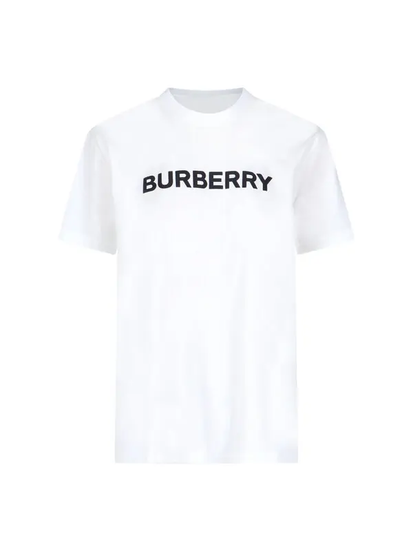 Burberry Lightweight 100% Cotton Crewneck T-shirt - White