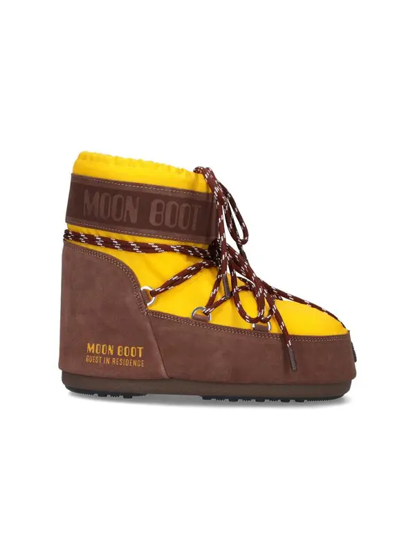 Moon Boot Tie Fastening Boots - Brown