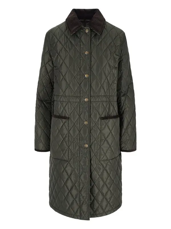 Burberry Quilted Long Coat